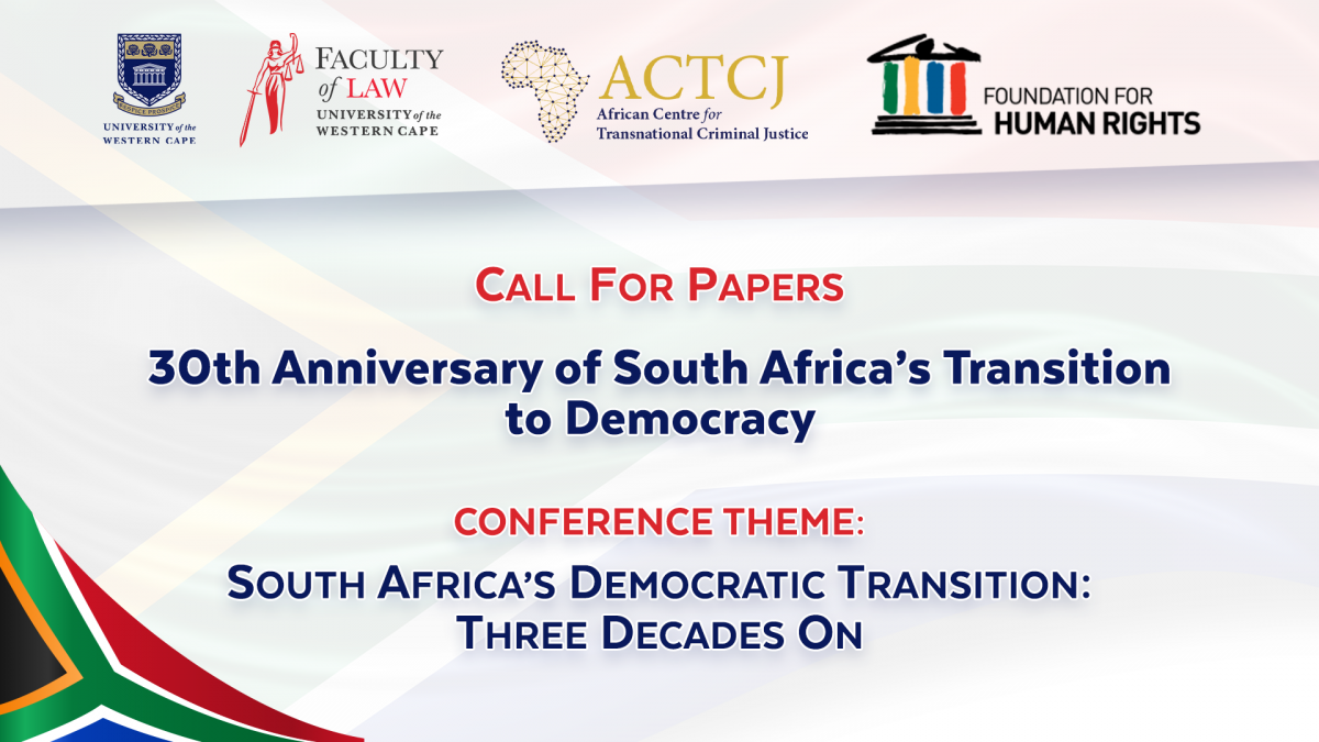 Call for Papers – 30th Anniversary of South Africa’s Transition to ...